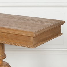 Cedar Wood Pedestal Console Table